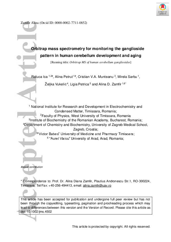(PDF) Orbitrap mass spectrometry for monitoring the ganglioside pattern ...