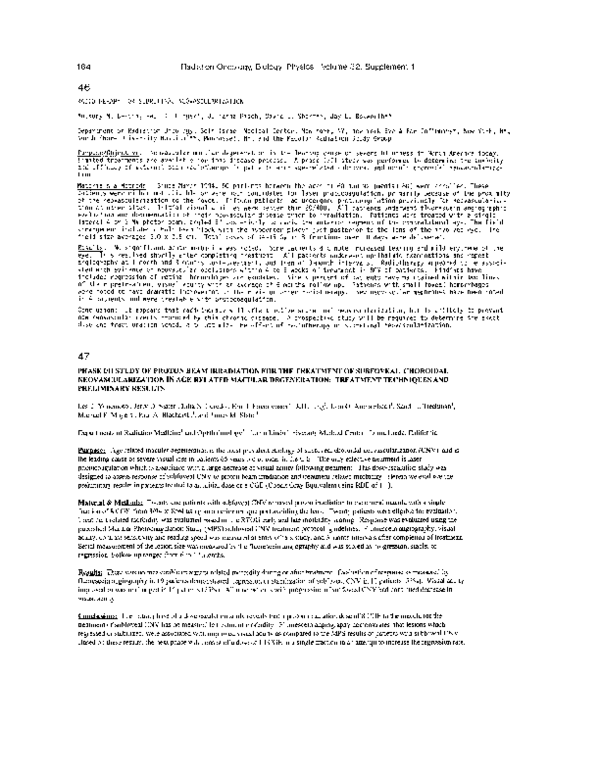 (PDF) 46 Radiotherapy for subretinal neovascularization | David Sherr ...