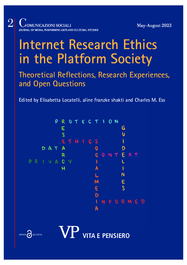 (PDF) CS 2/2023 - Internet Research Ethics in the Platform Society. Theoretical Reflections ...