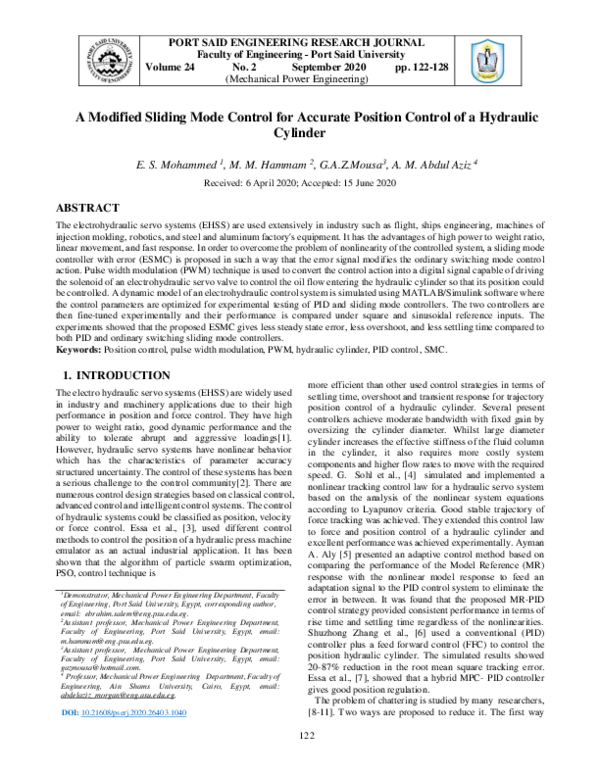 (PDF) A modified sliding mode control for accurate position control of ...