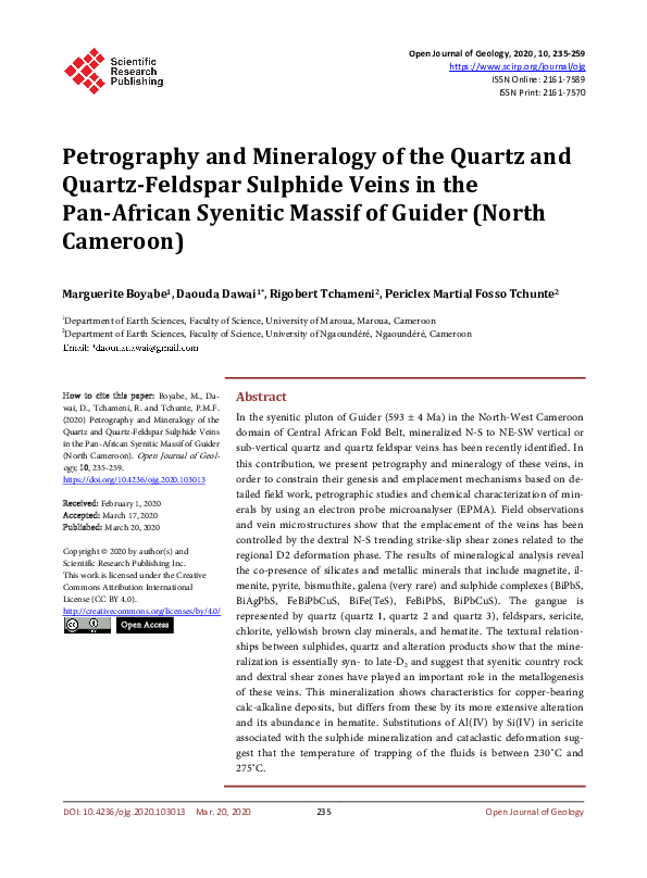 (PDF) Petrography and Mineralogy of the Quartz and Quartz-Feldspar ...