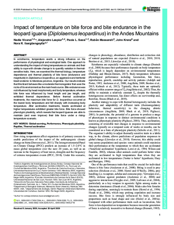 (PDF) Impact of temperature on bite force and bite endurance in the ...
