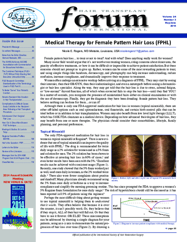 (PDF) Medical Therapy for Female Pattern Hair Loss (FPHL)