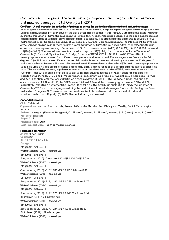 (PDF) ConFerm – A tool to predict the reduction of pathogens during the ...