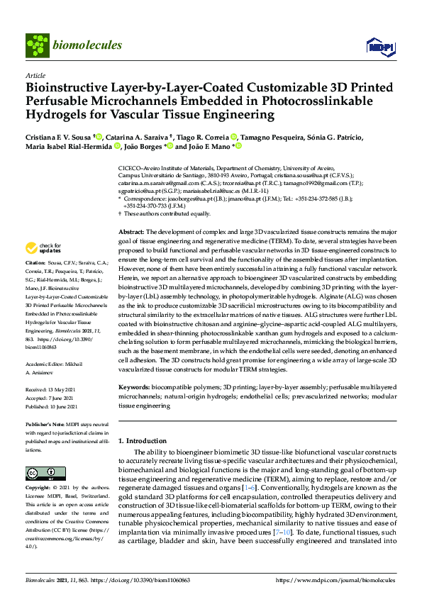 (PDF) Bioinstructive Layer-by-Layer-Coated Customizable 3D Printed ...