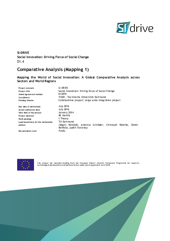 Pdf Comparative Analysis Mapping 1 Dieter Rehfeld