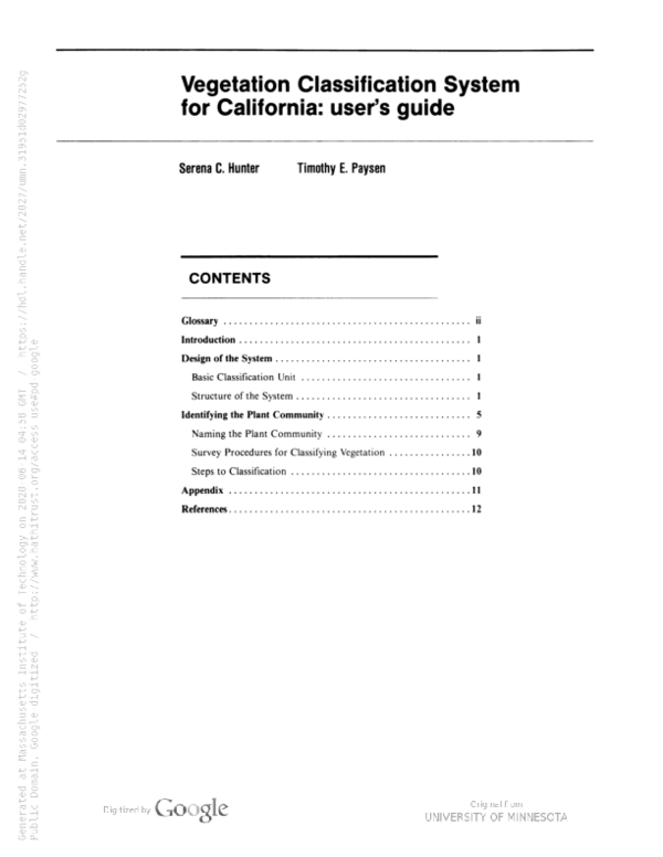 (PDF) A vegetation classification system applied to southern California