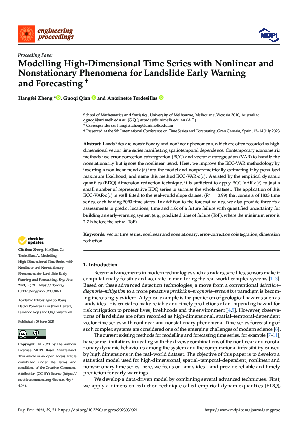 (PDF) Modelling High-Dimensional Time Series with Nonlinear and Nonstationary Phenomena for ...