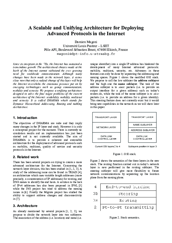 (PDF) A scalable and unifying architecture for deploying advanced protocols in the Internet ...