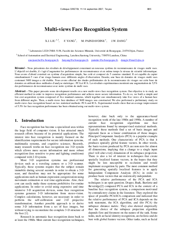 (PDF) Multi-views Face Recognition System