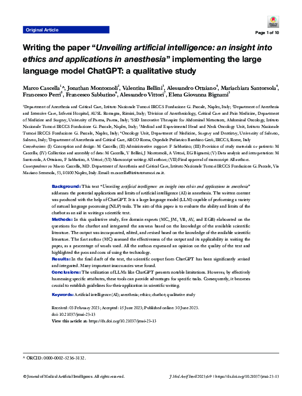 (PDF) Writing the paper “Unveiling artificial intelligence: an insight into ethics and ...