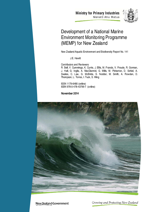 (PDF) Development of a National Marine Environment Monitoring Programme ...