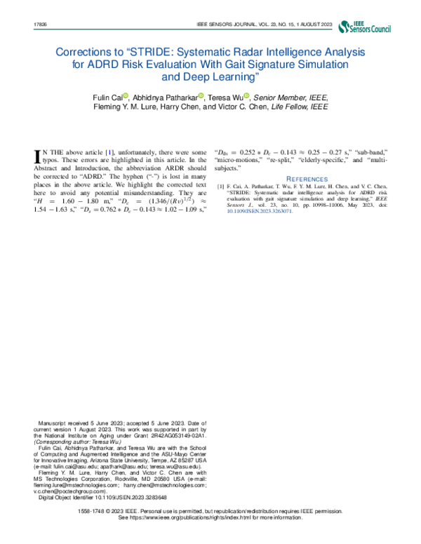 (PDF) Corrections to “STRIDE: Systematic Radar Intelligence Analysis for ADRD Risk Evaluation ...