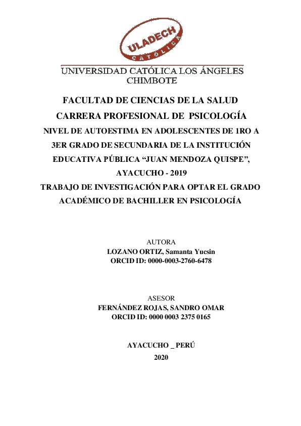 (PDF) FACULTAD DE CIENCIAS DE LA SALUD