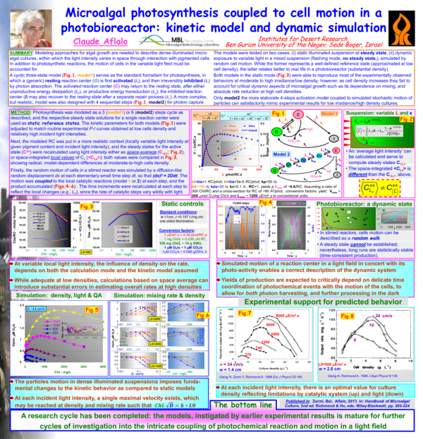 (PDF) Microalgal photosynthesis coupled to cell motion in a photobioreactor: kinetic model and ...