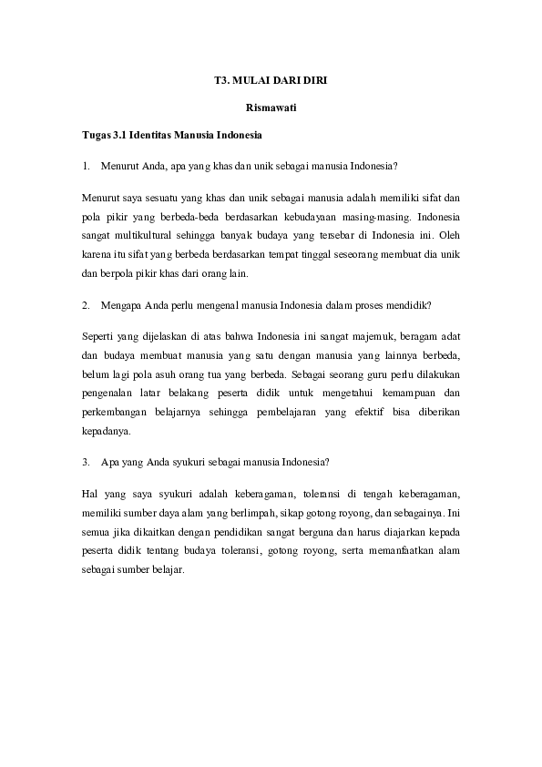 (PDF) T3. MULAI DARI DIRI FILOSOFI PENDIDIKAN INDONESIA