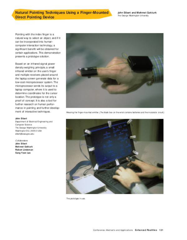 (PDF) Natural pointing techniques using a finger-mounted direct ...