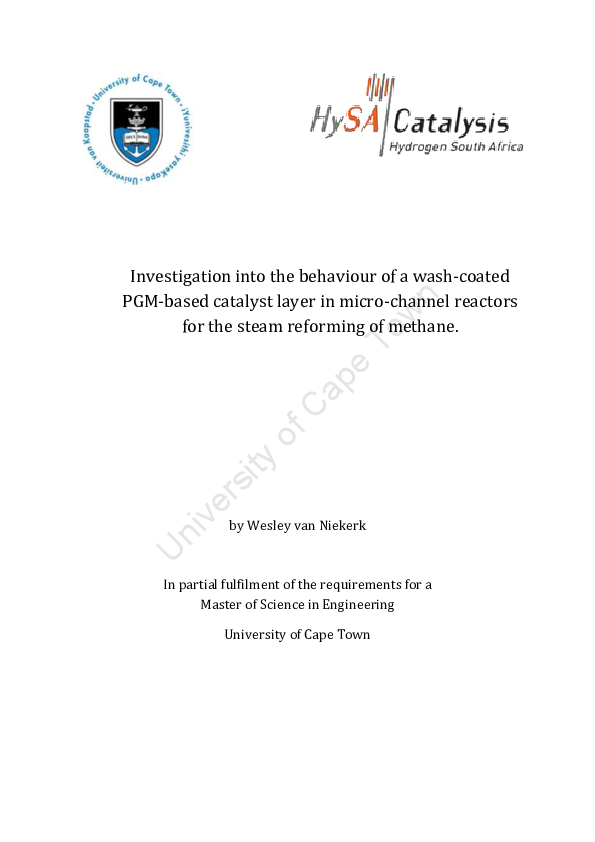(PDF) Investigation into the behaviour of a wash-coated PGM-based ...