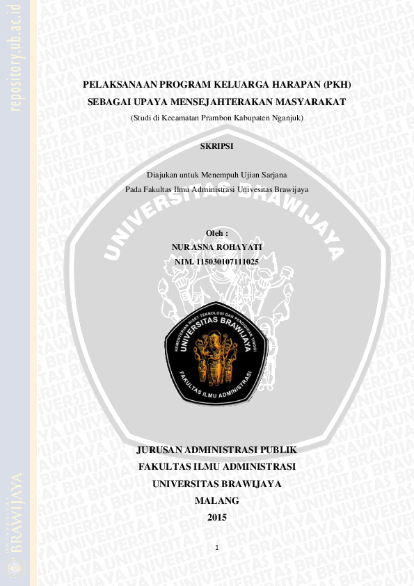 (PDF) Pelaksanaan Program Keluarga Harapan (PKH) Sebagai Upaya ...