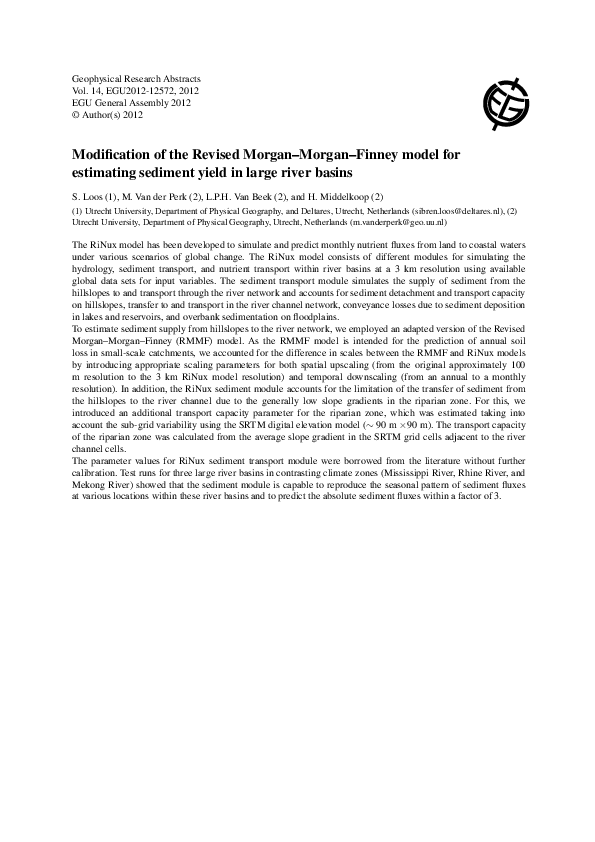 (PDF) Modification of the Revised Morgan-Morgan-Finney model for ...