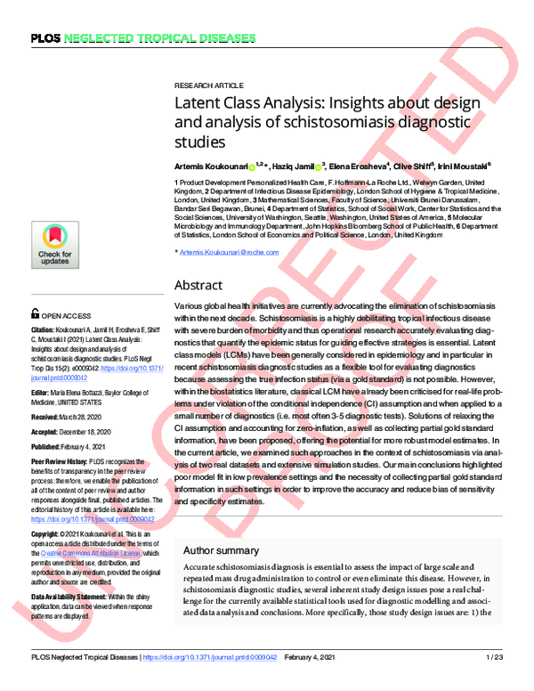 (PDF) Latent Class Analysis: Insights about design and analysis of ...