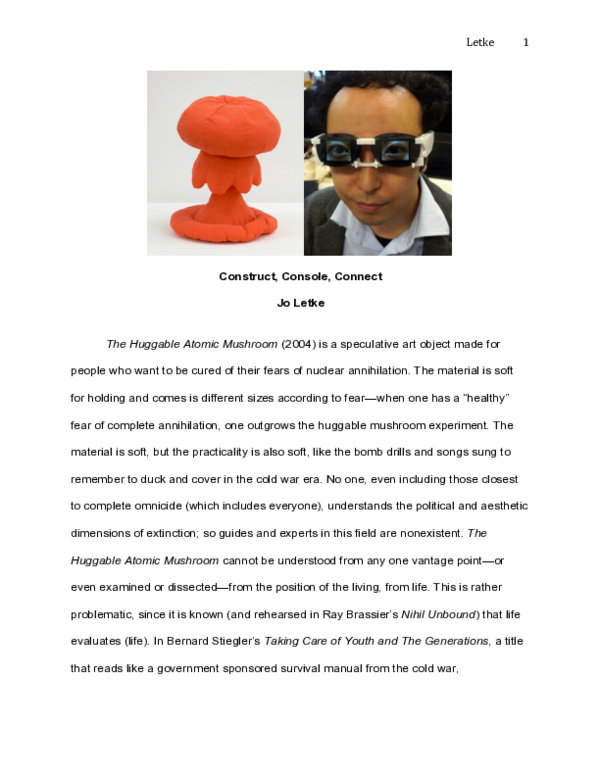 (PDF) Construct, Console, Connect