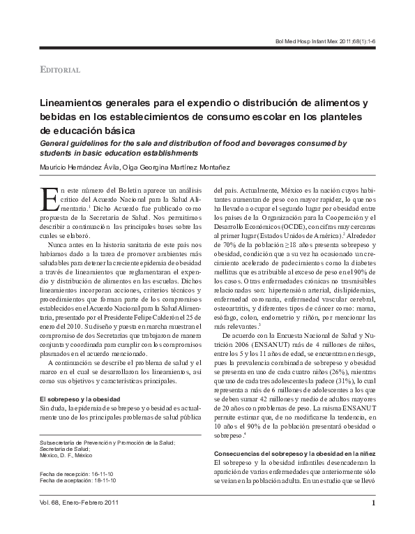 (PDF) Lineamientos generales para el expendio o distribución de ...