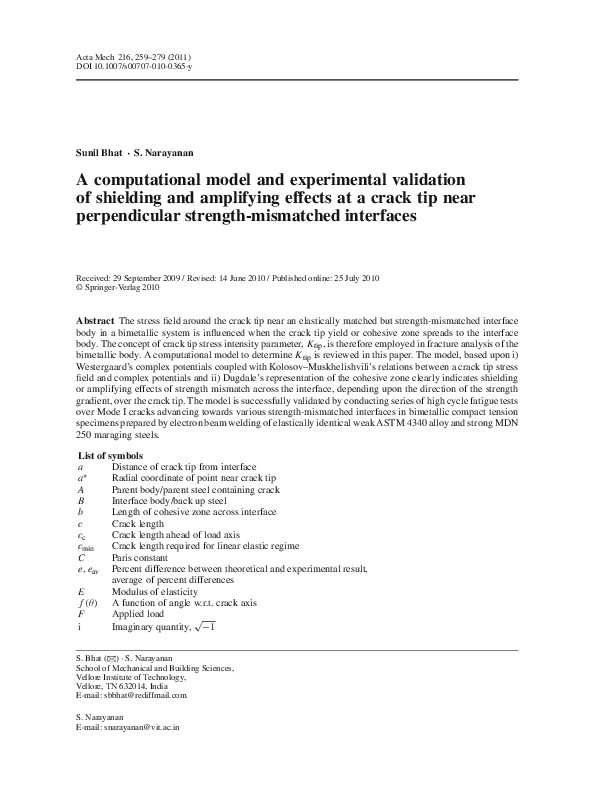 (PDF) A computational model and experimental validation of shielding and amplifying effects at a ...