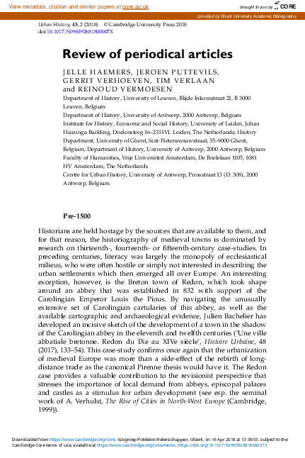 (PDF) Review of periodical articles