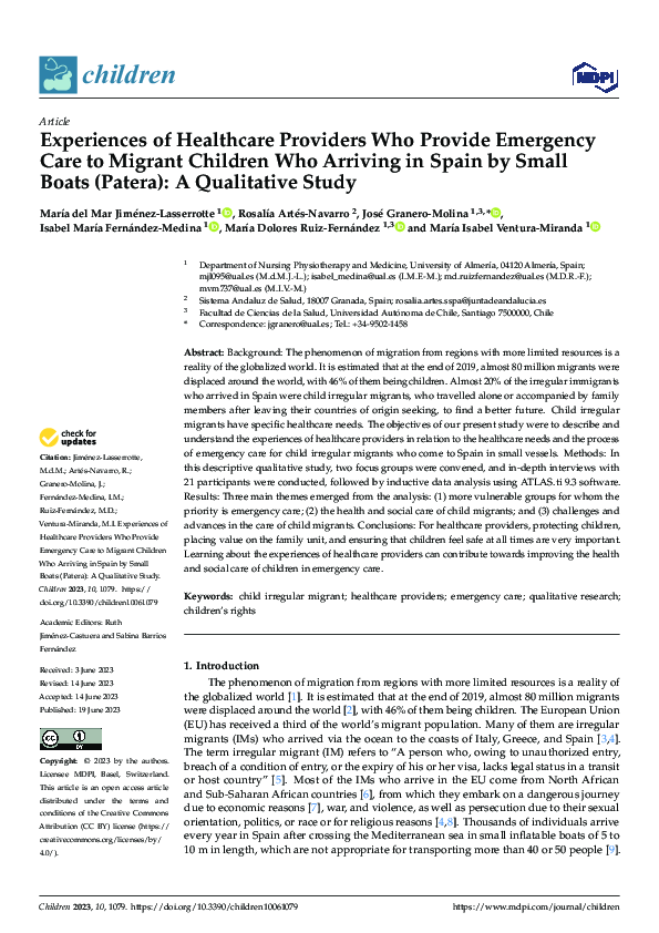 (PDF) Experiences of Healthcare Providers Who Provide Emergency Care to ...