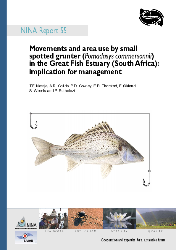 (PDF) Movements and area use by small spotted grunter (Pomadasys ...