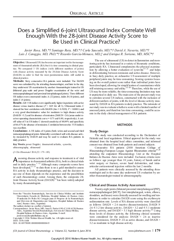 (PDF) Does a Simplified 6-Joint Ultrasound Index Correlate Well Enough ...
