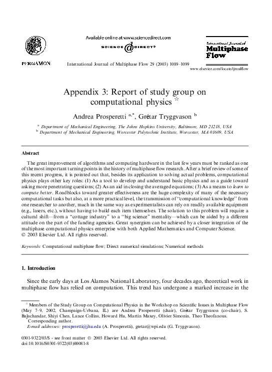 (PDF) Appendix 3: Report of study group on computational physics