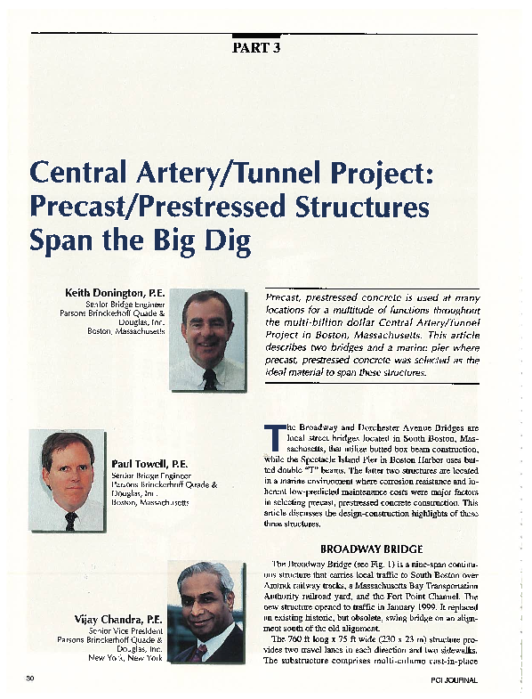 (PDF) Central Artery/Tunnel Project: Precast/Prestressed Structures ...