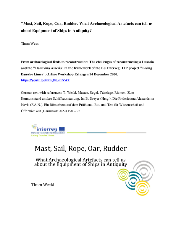 (PDF) Mast Sail and Oar Workshop