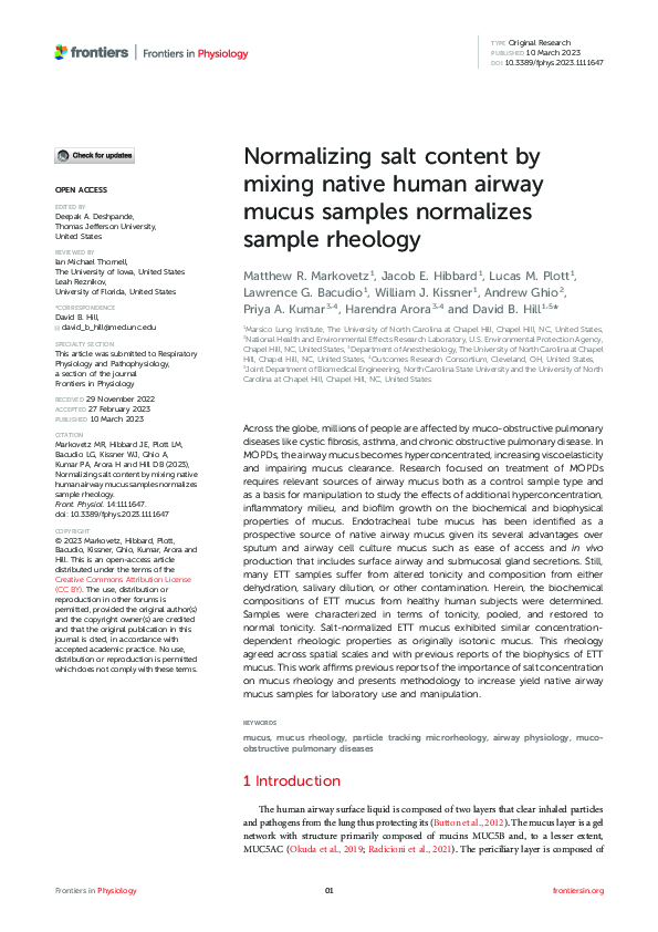 (PDF) Normalizing salt content by mixing native human airway mucus ...