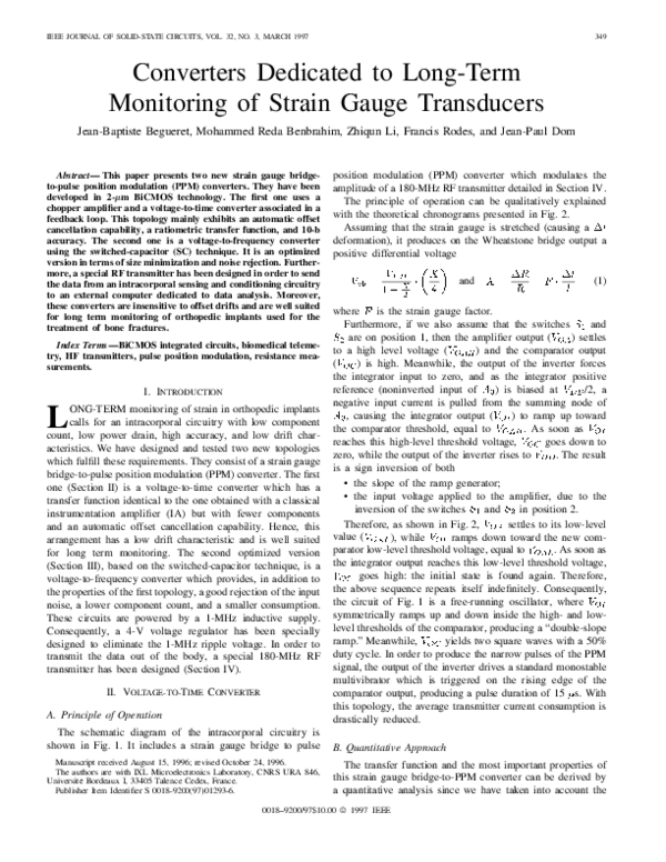 (PDF) Converters dedicated to long-term monitoring of strain gauge ...
