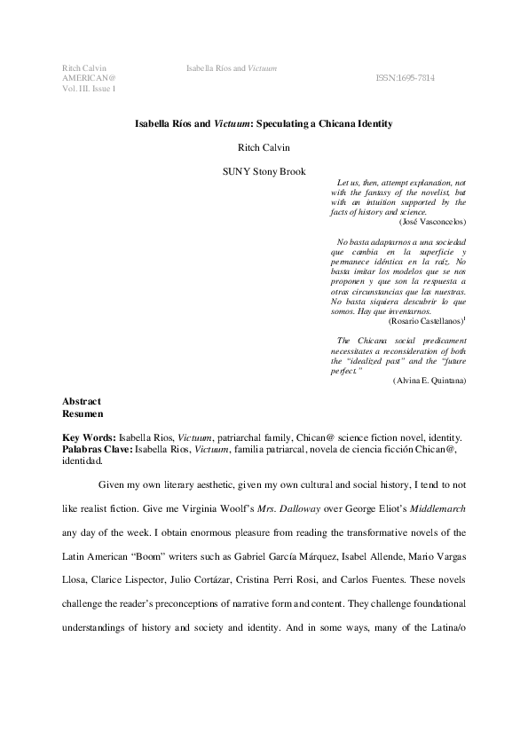 (PDF) Isabella Ríos and Victuum: Speculating a Chicana Identity | Ritch ...