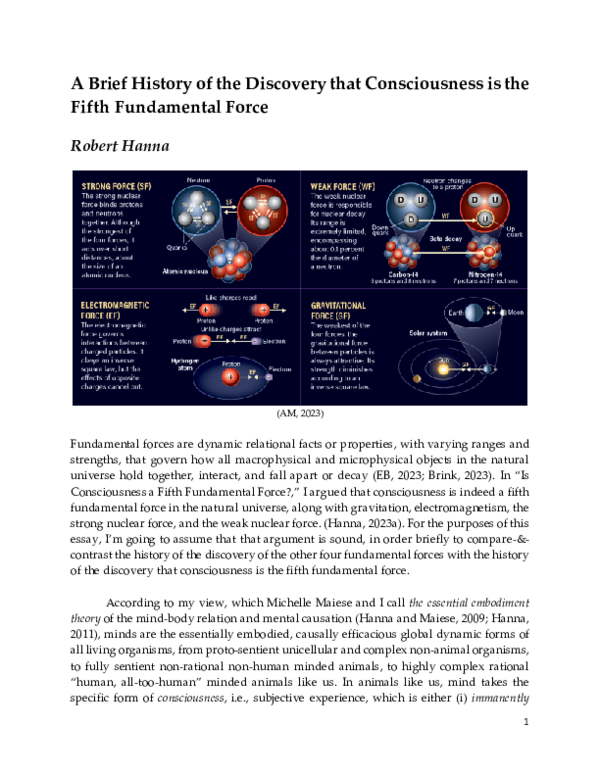 (PDF) A Brief History of the Discovery that Consciousness is the Fifth ...