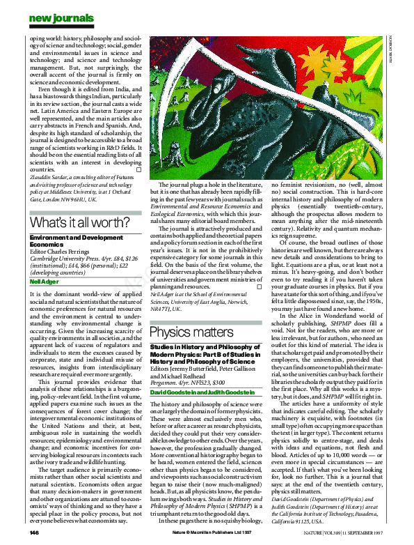 (PDF) Physics matters