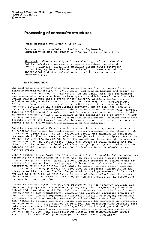 (PDF) Processing of composite structures
