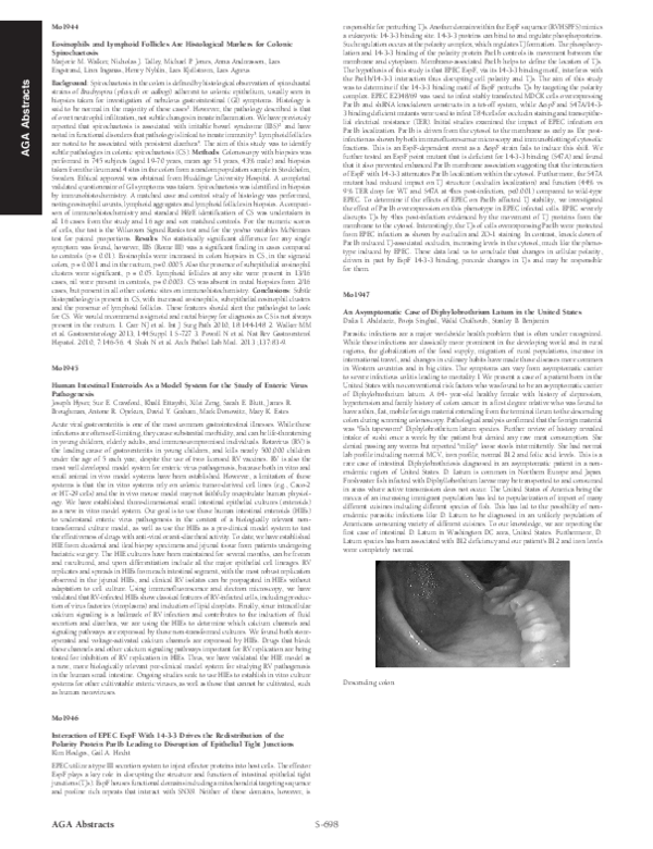 (PDF) Mo1945 Human Intestinal Enteroids As a Model System for the Study ...