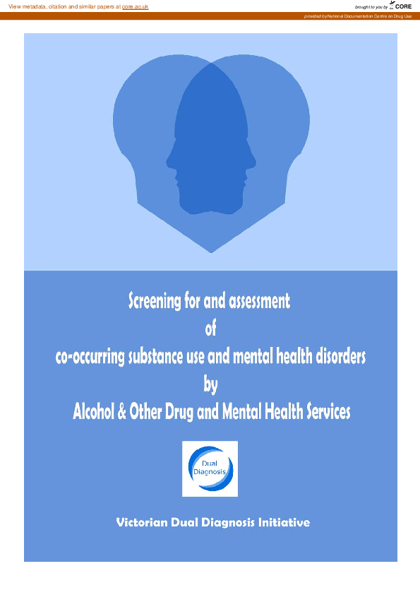 (PDF) Screening for and assessment of co-occurring substance use and ...