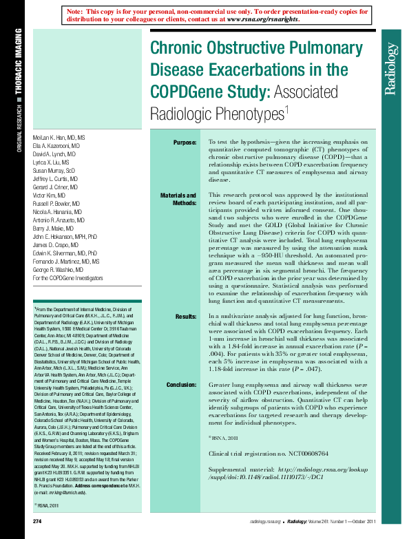 (PDF) Chronic Obstructive Pulmonary Disease Exacerbations in the ...