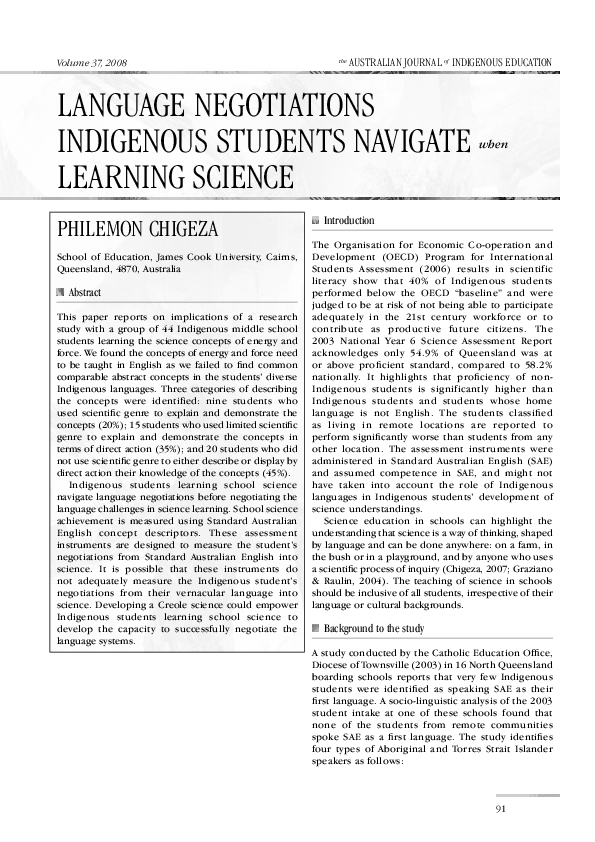 (PDF) Language Negotiations Indigenous Students Navigate when Learning ...