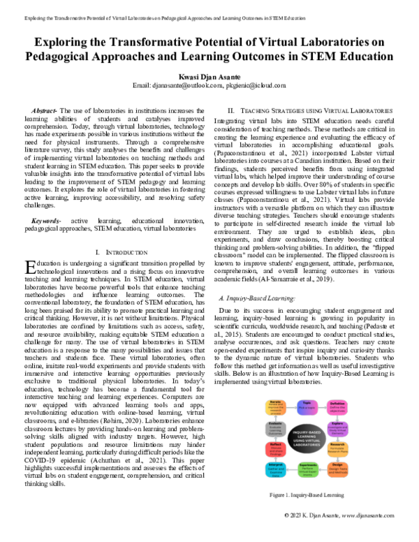 (PDF) Exploring the Transformative Potential of Virtual Laboratories on Pedagogical Approaches ...