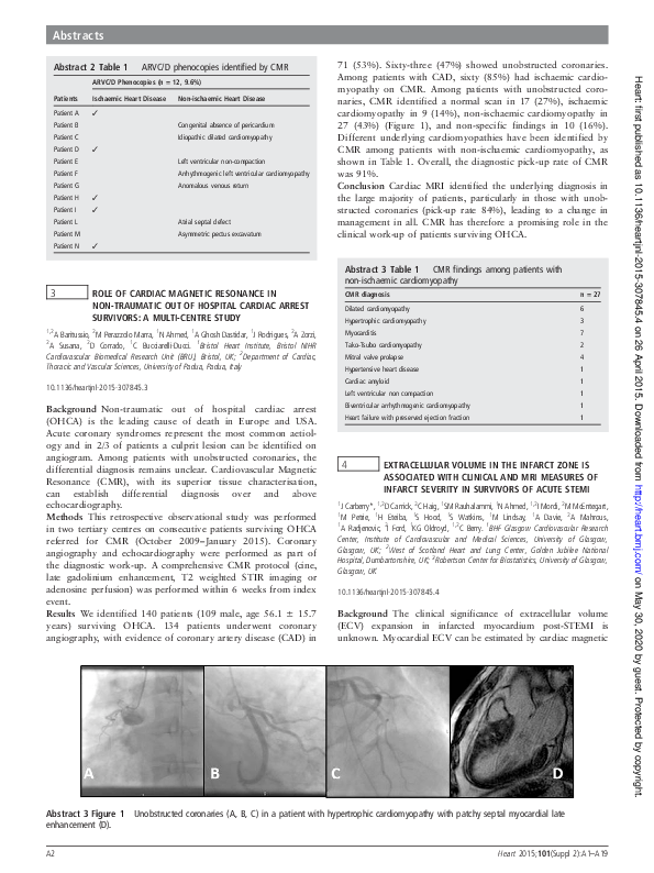 (PDF) 4 Extracellular volume in the infarct zone is associated with ...