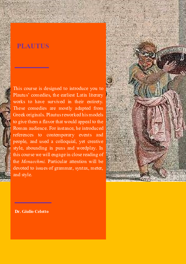 (PDF) UG LAT - Plautus