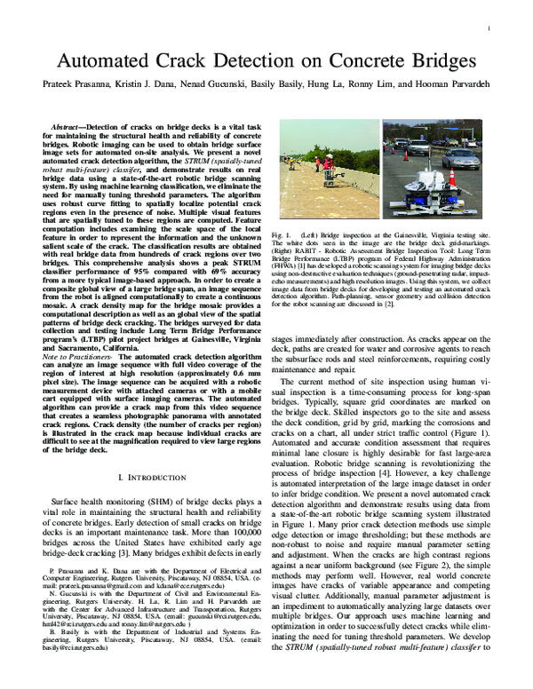 Pdf Automated Crack Detection On Concrete Bridges