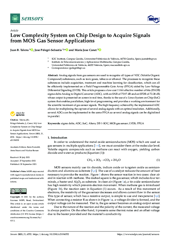 (PDF) Low Complexity System on Chip Design to Acquire Signals from MOS ...